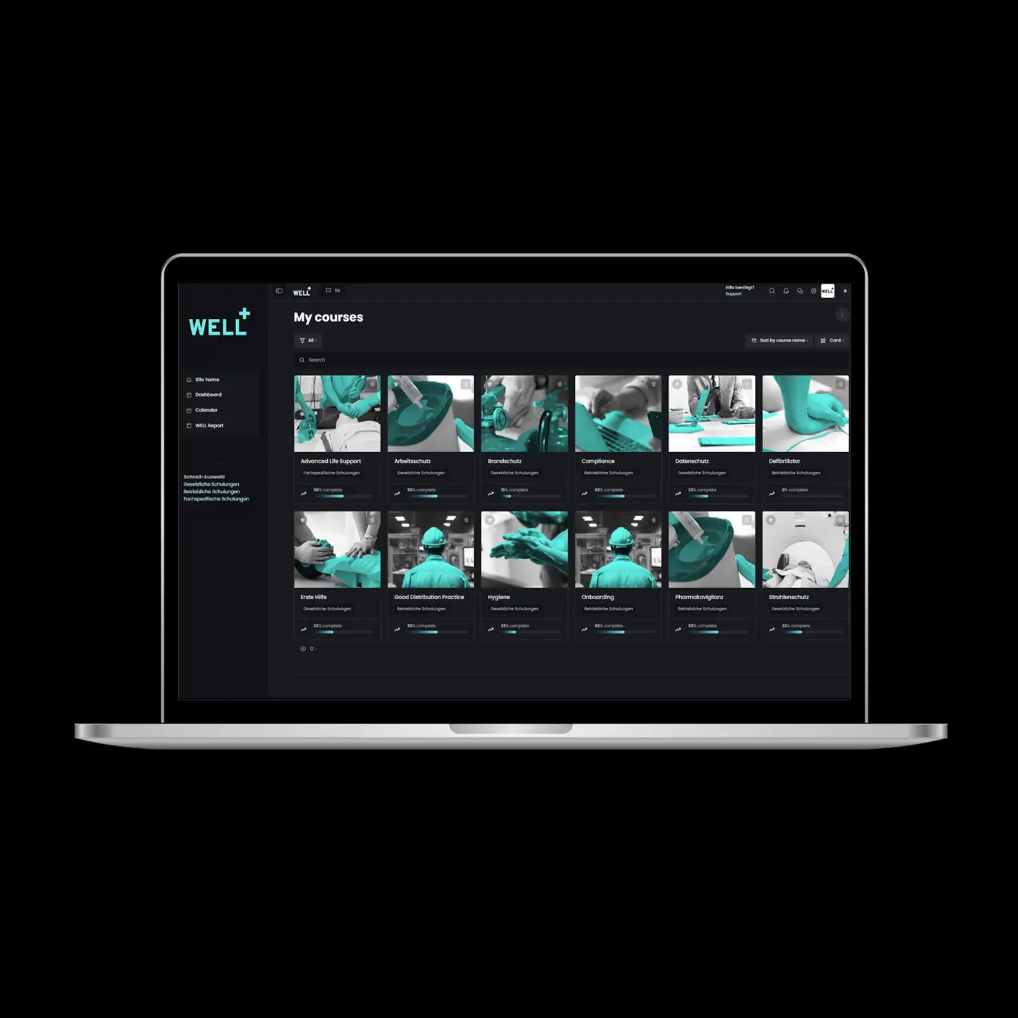 WELL LearnHub - Learning platform including hosting